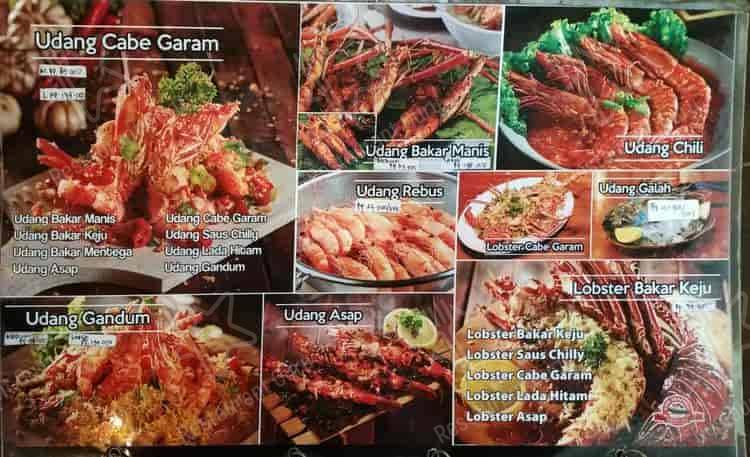 Menu at Cabe Ijo restaurant, North Jakarta, Jl. Pluit Putra No.17