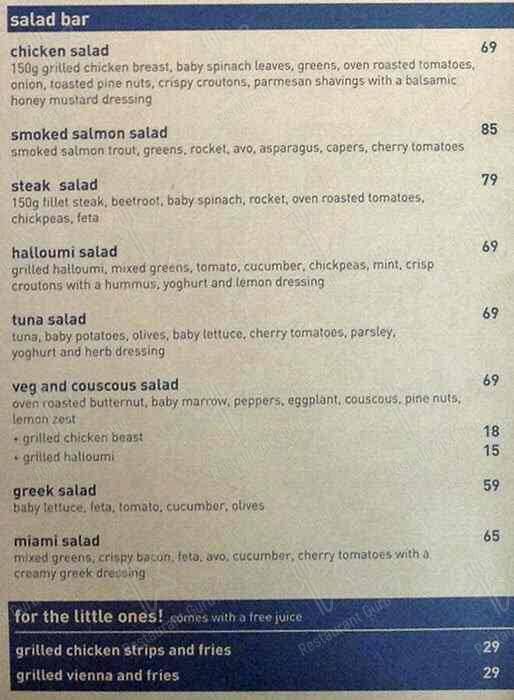 Menu at Café Plus cafe, Edenvale, Green Valley