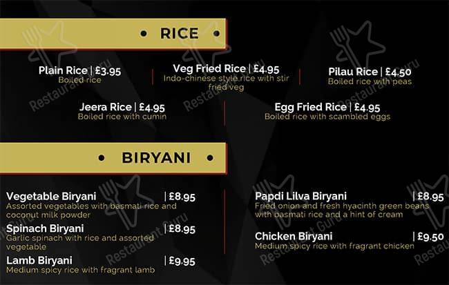 Menu at Club 2000, Harrow, 427-431 Rayners Lane