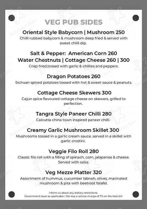 Menu at Elephant and Co. Baner, Pune, 1B