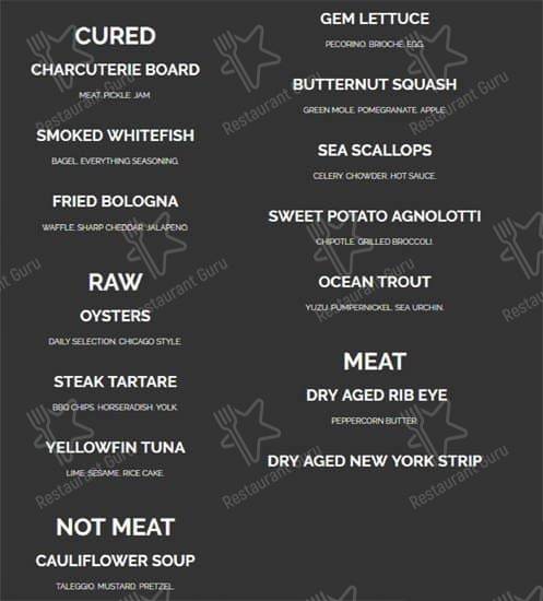 Menu at Grey Ghost Detroit pub & bar, Detroit