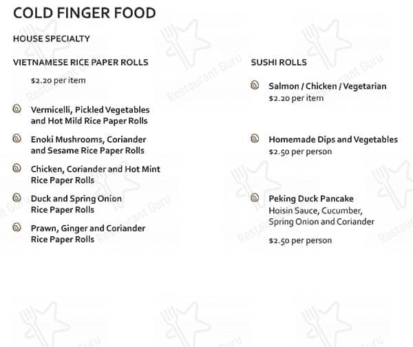 Menu at Happy Tummy Cafe/Catering, Cremorne