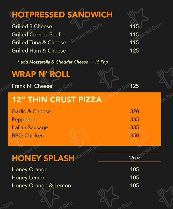 Menu at Siomai House restaurant, Quezon City, Circle C