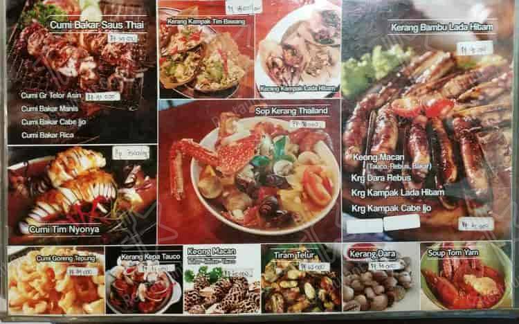 Menu at Cabe Ijo restaurant, North Jakarta, Jl. Pluit Putra No.17