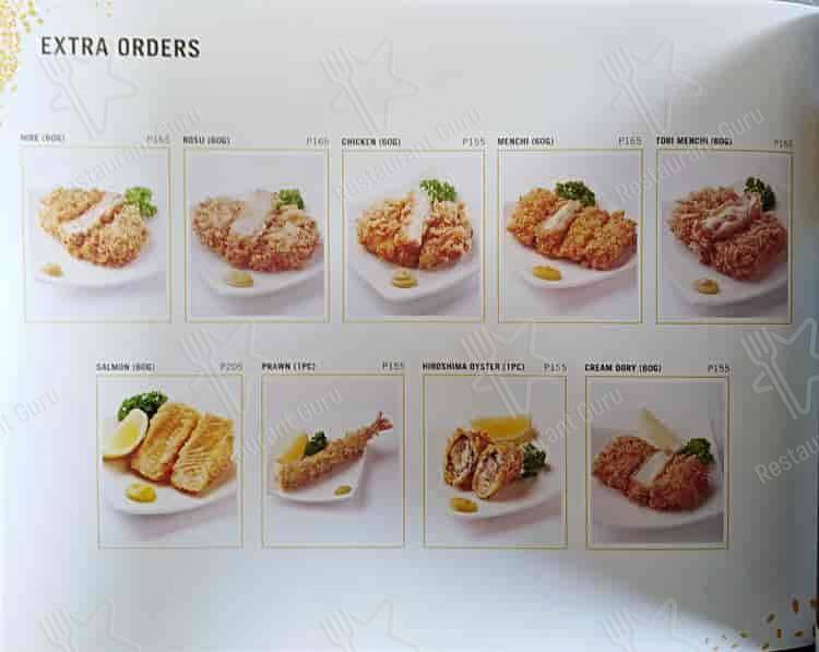 Carta del restaurante Yabu: House of Katsu Ayala Feliz, Pasig, J39V+WVC