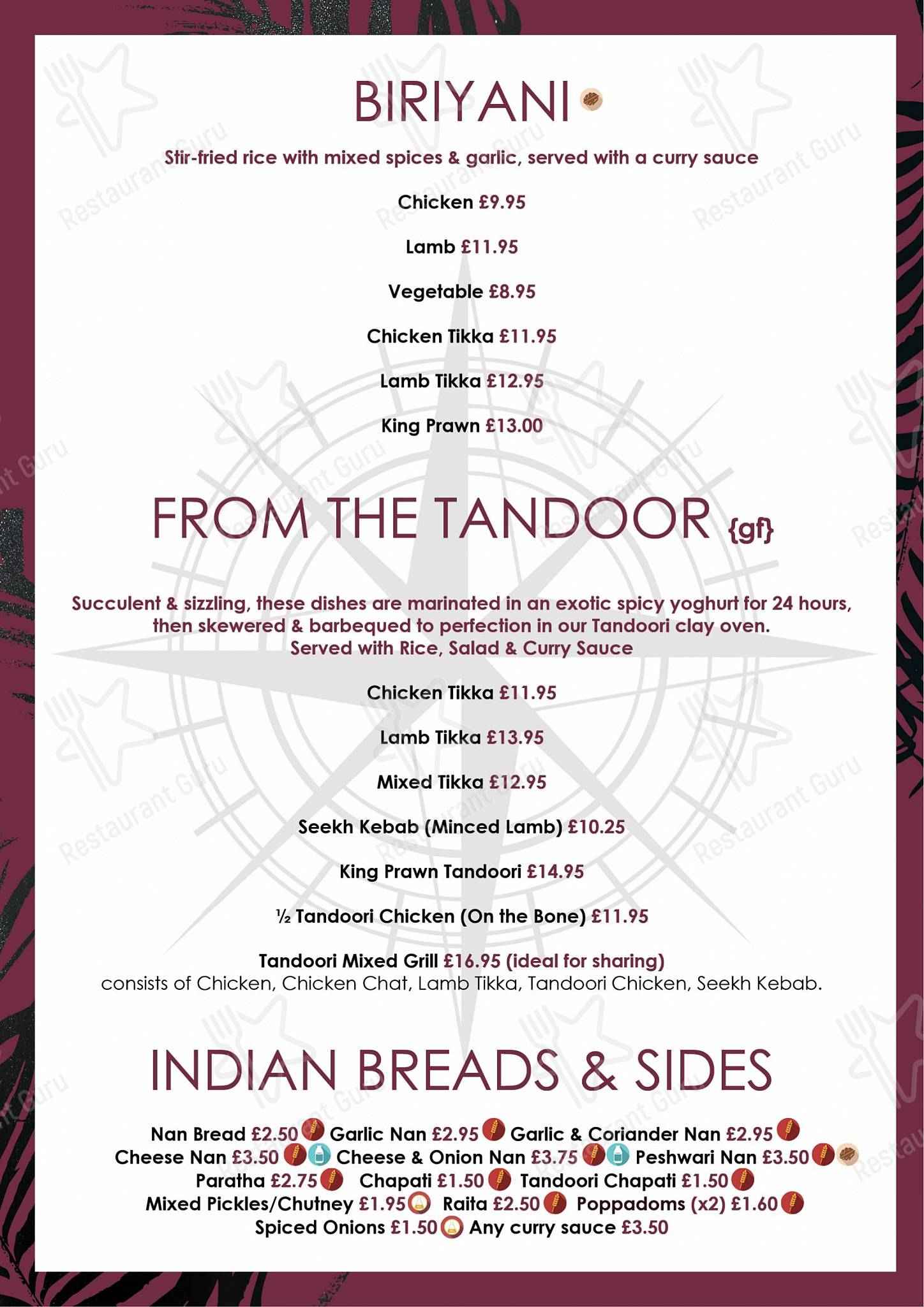Menu at Hartys at the Fourways restaurant, Airdrie