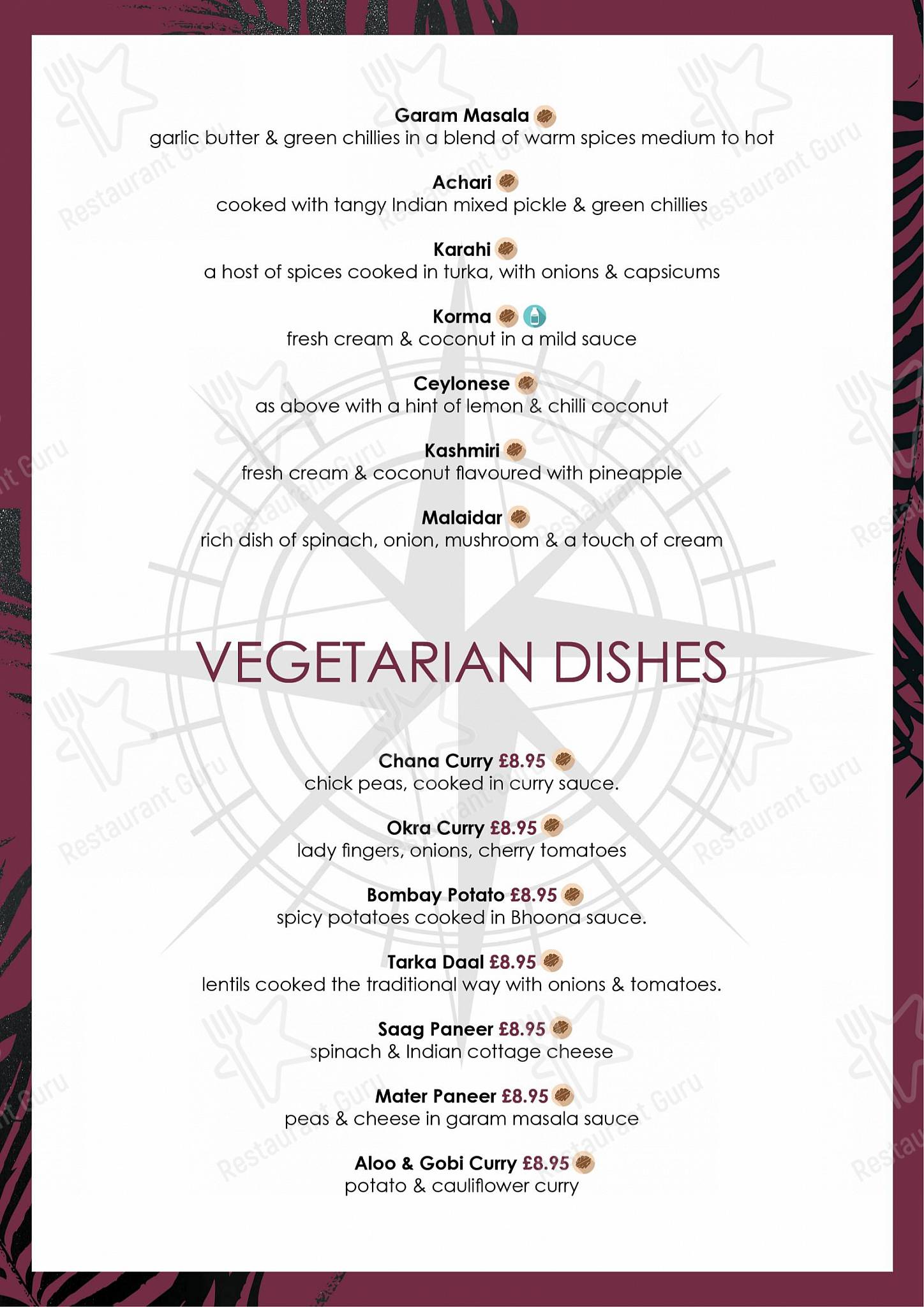 Menu at Hartys at the Fourways restaurant, Airdrie
