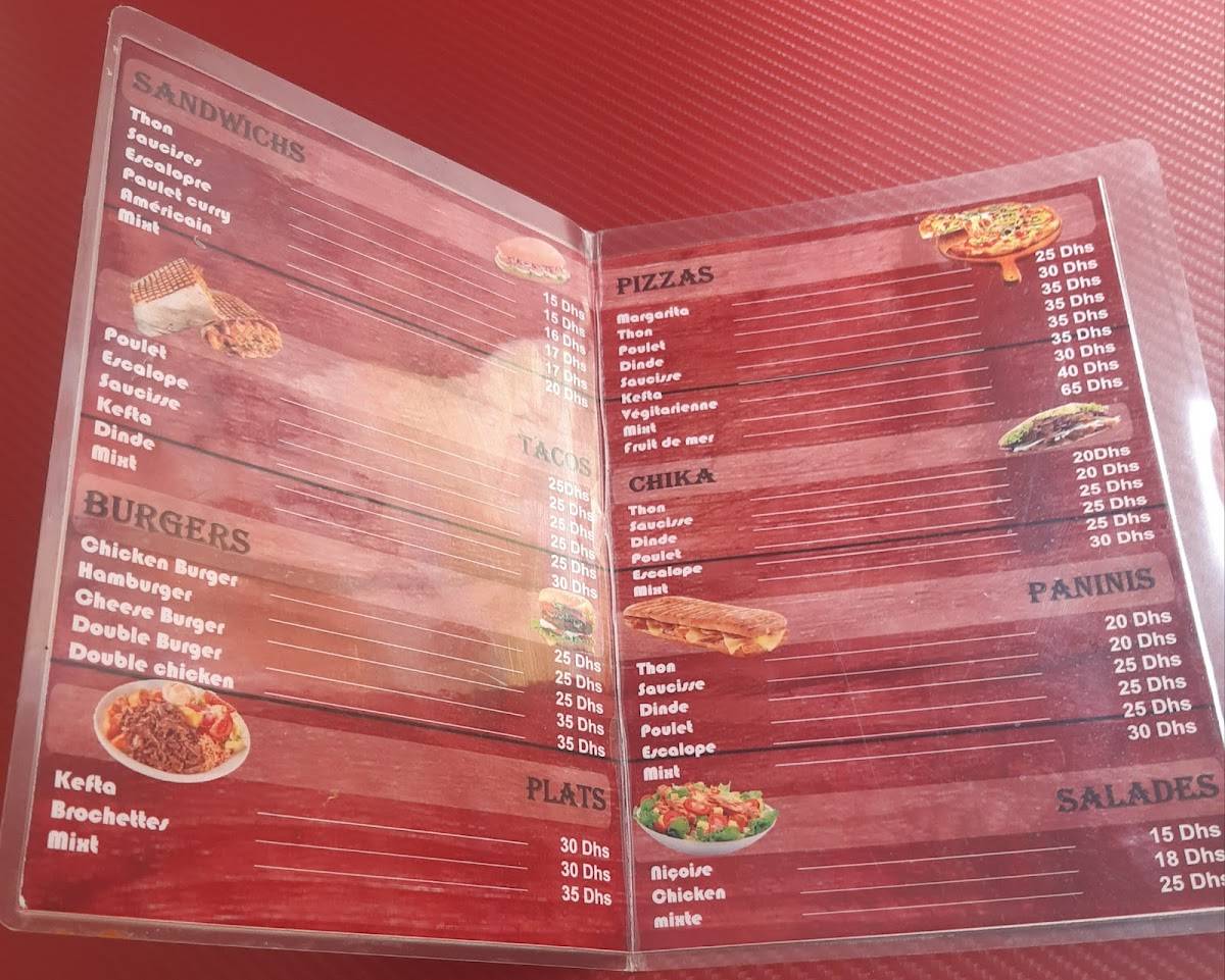 Speisekarte von ines food restaurant, Agadir
