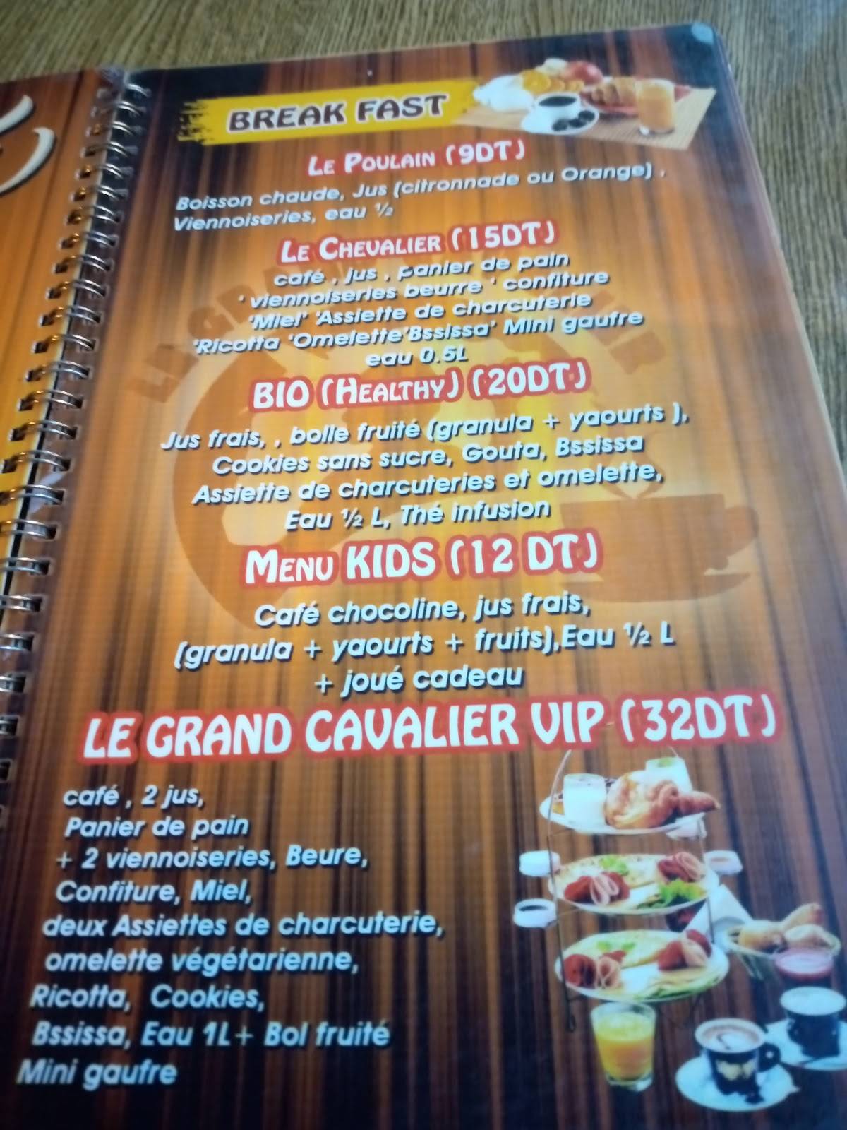 Speisekarte von le grand cavalier, Bizerta