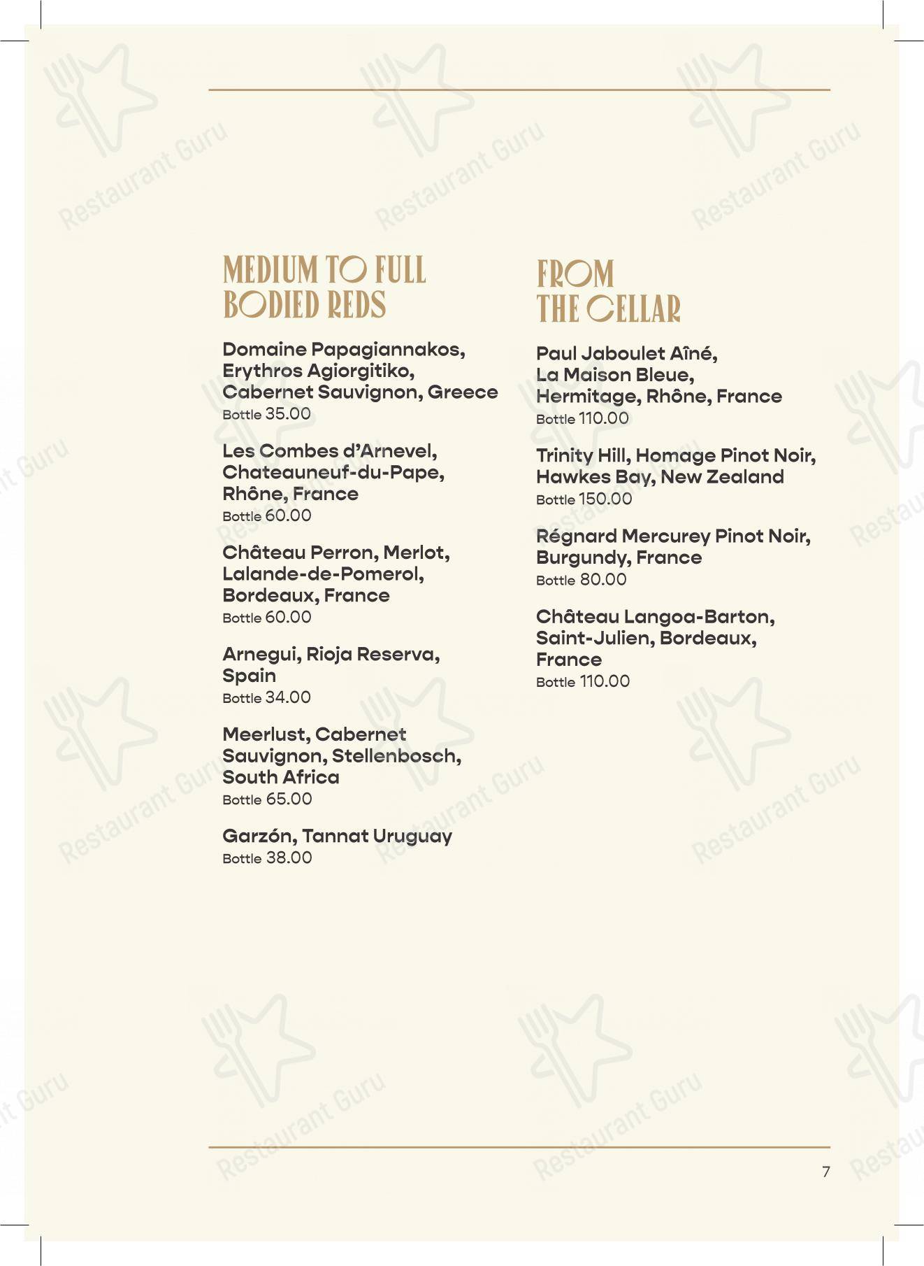 Menu at The Bowery pub & bar, Belfast, 701 Lisburn Rd