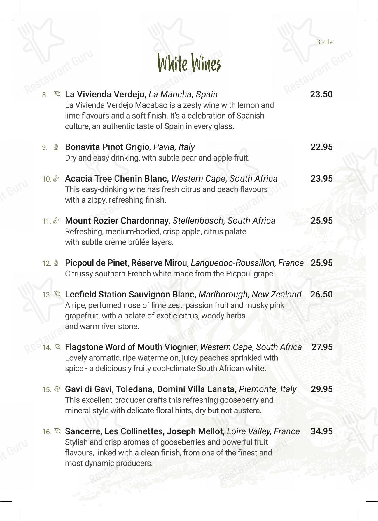 Menu at The Devonshire pub & bar, Nether Langwith, Rectory Rd