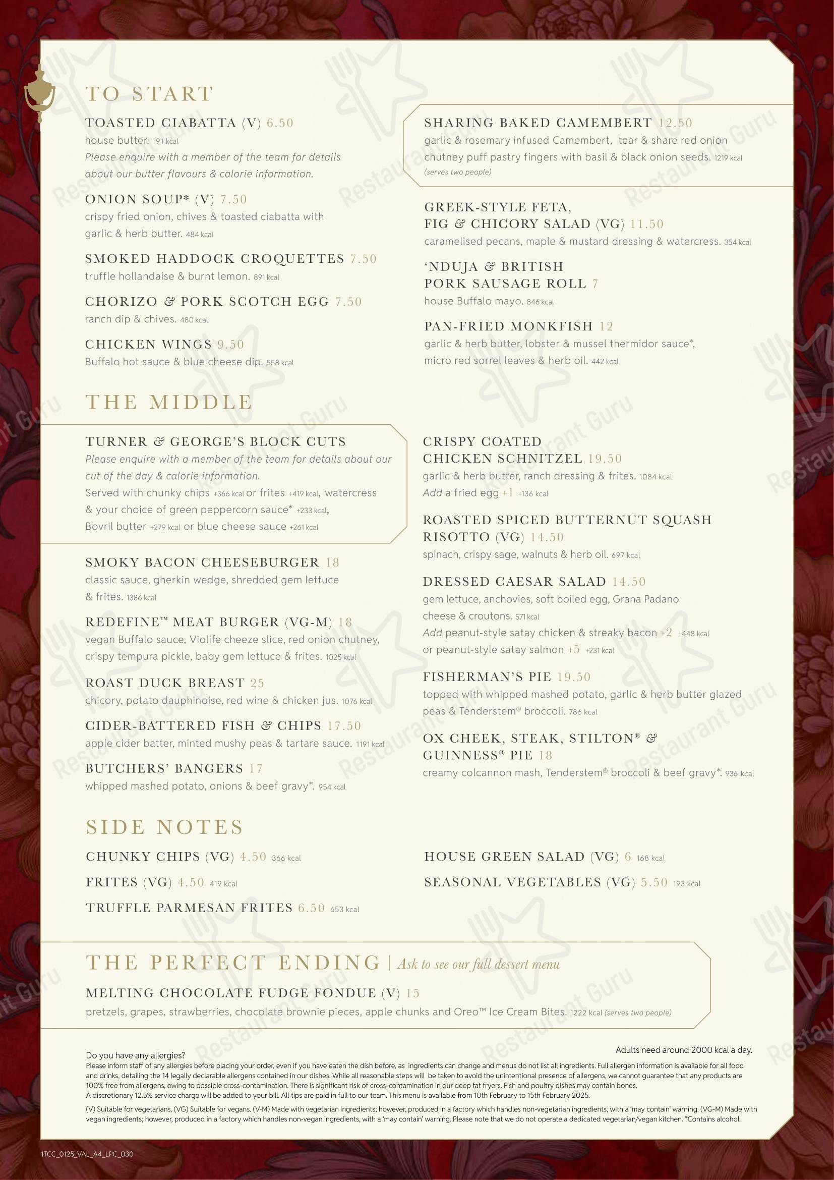 Menu at The Leopard - Bishop's Tachbrook pub & bar, Royal Leamington Spa