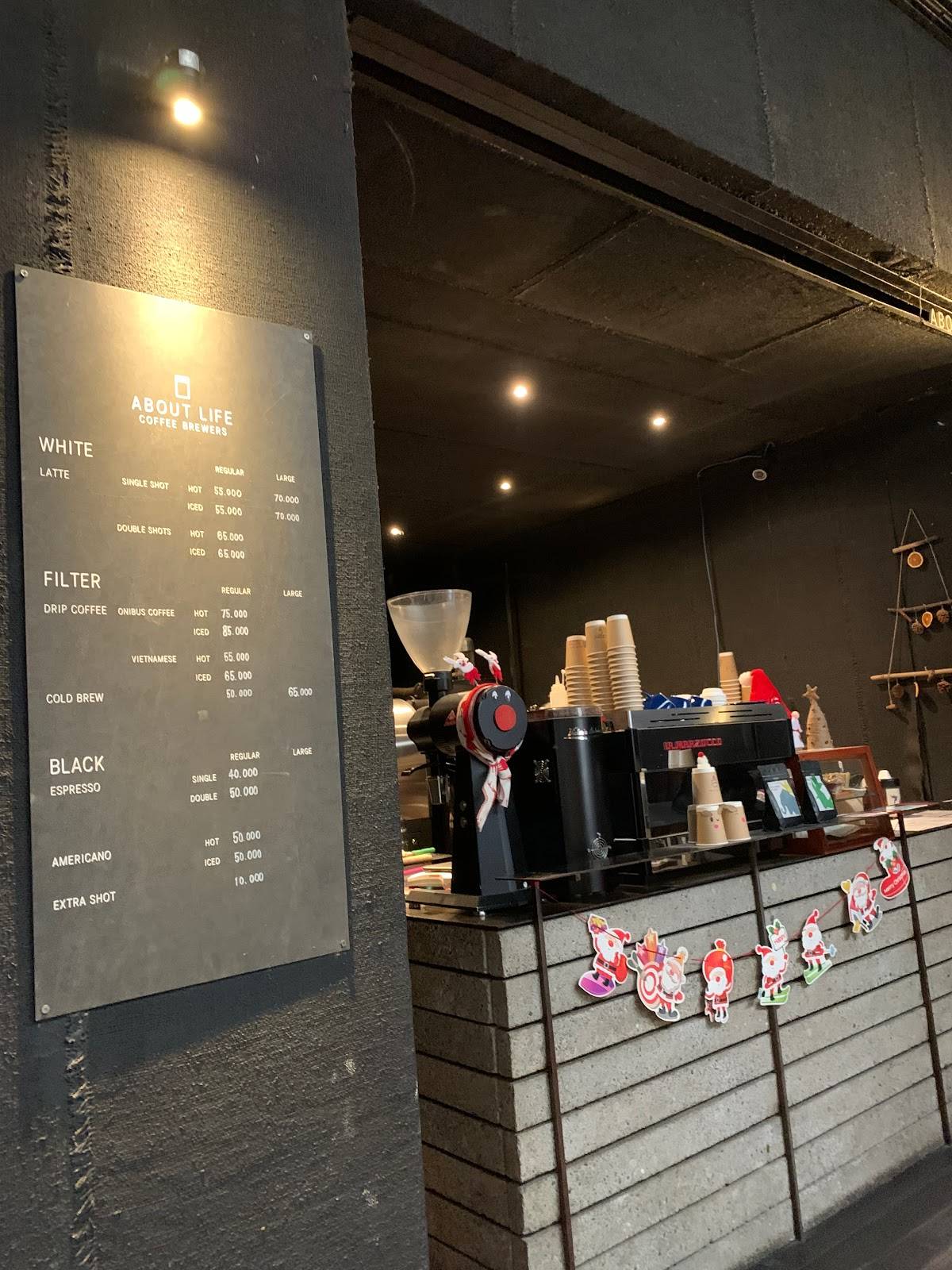 Menu at ABOUT LIFE COFFEE BREWERS HCM restaurant, Ho Chi Minh City