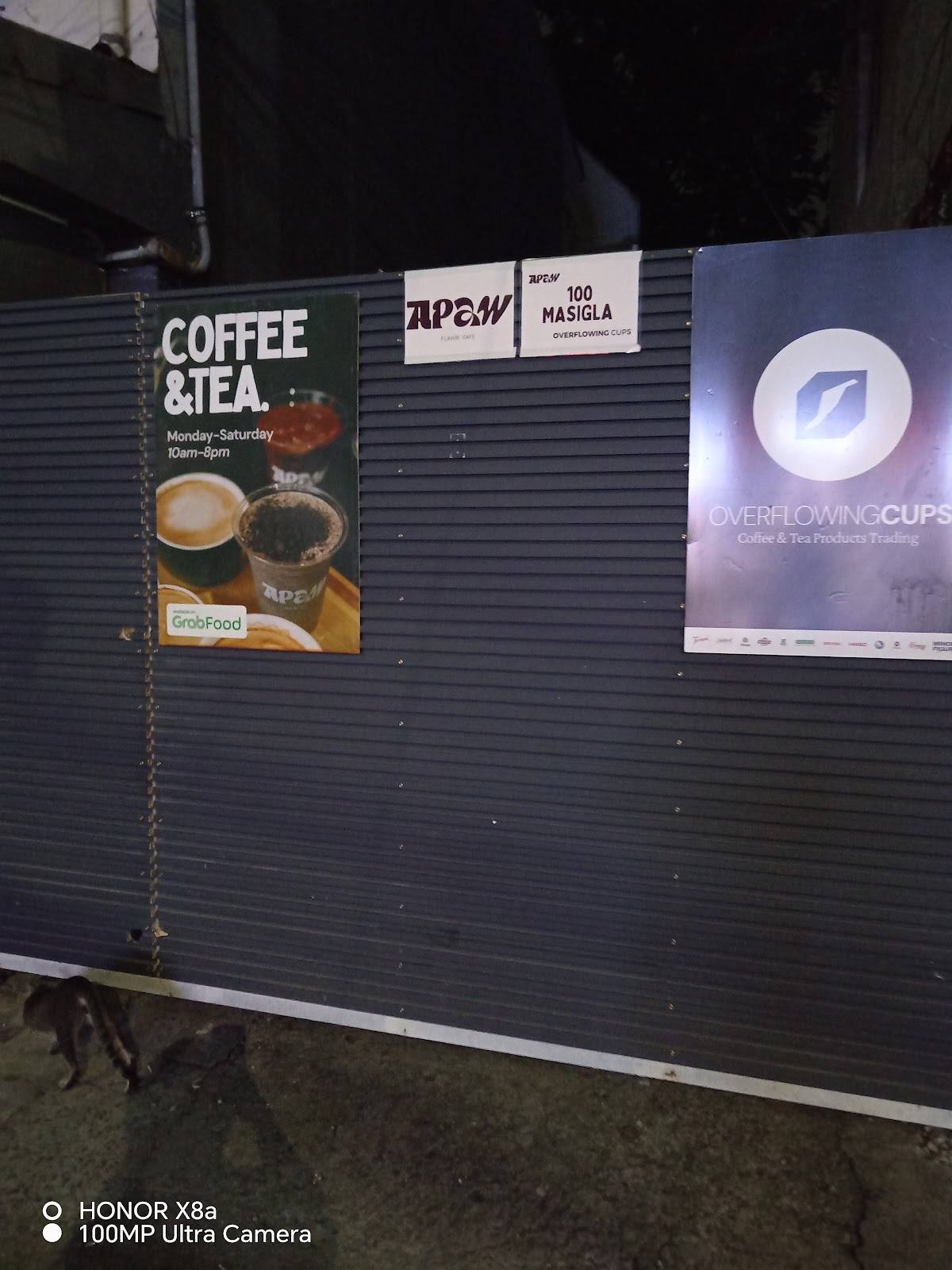 Menu at APAW FLAVOR CAFE, Quezon City