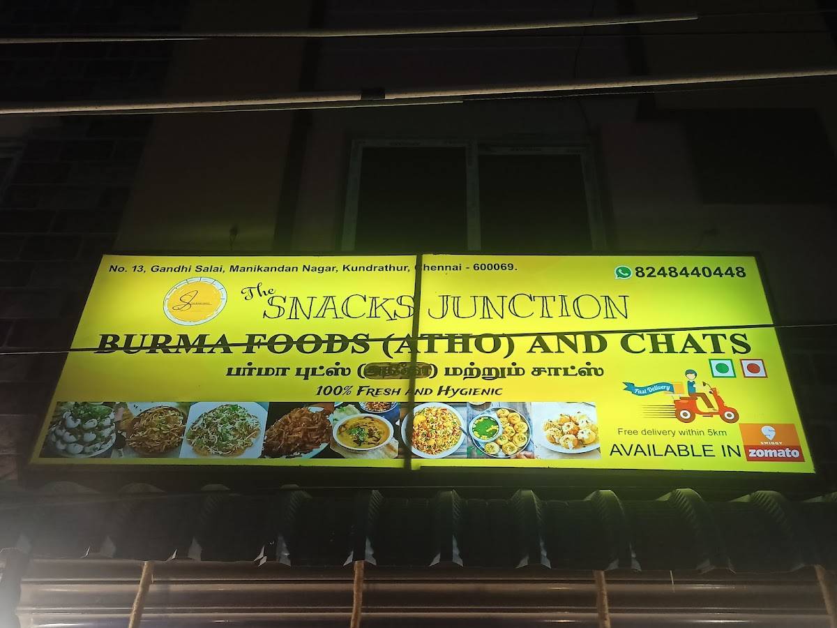 Menu at ATHO SHOP (THE SNACKS JUNCTION), Chennai