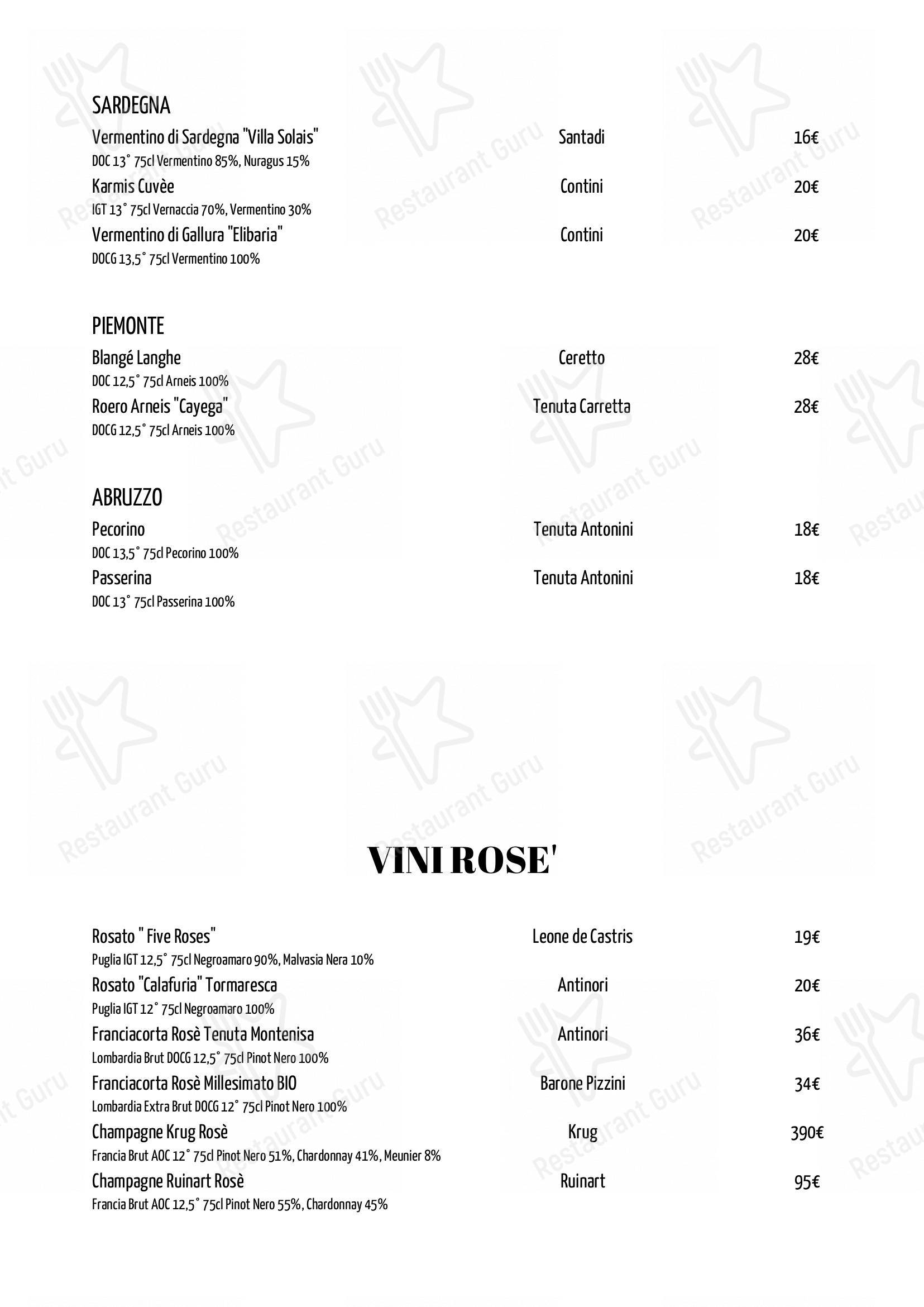 Menu da AYU Sushi ristorante, Milano