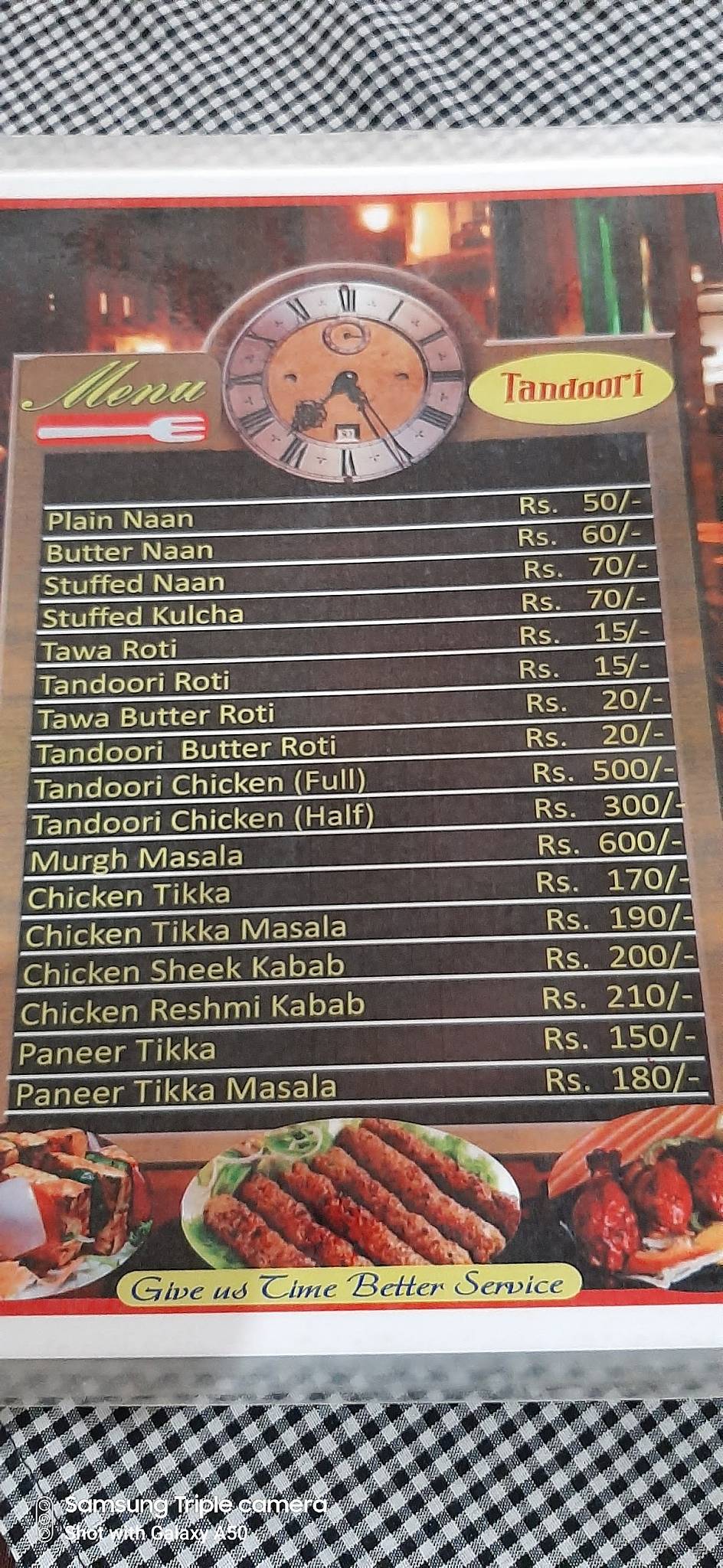 Menu at Aahar restaurant, Alipurduar