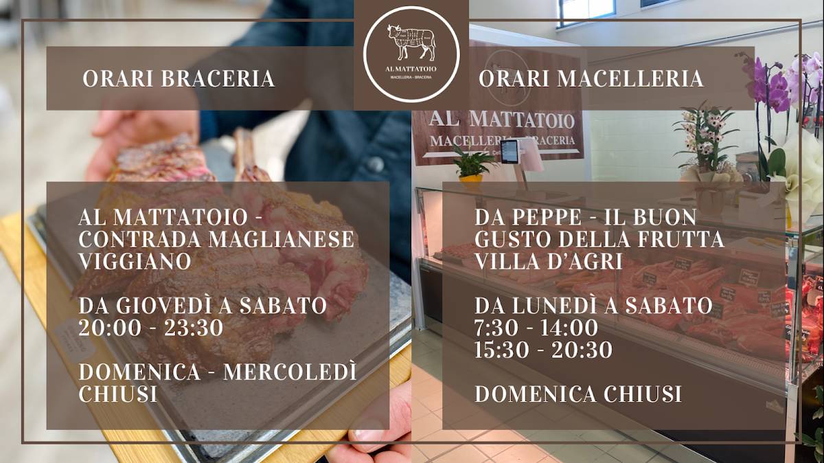 Speisekarte von Al Mattatoio Macelleria-Braceria steakhaus, Italien