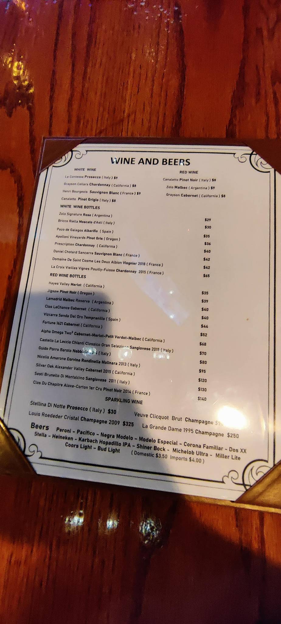 Menu at Alex's Kitchen restaurant, Missouri City