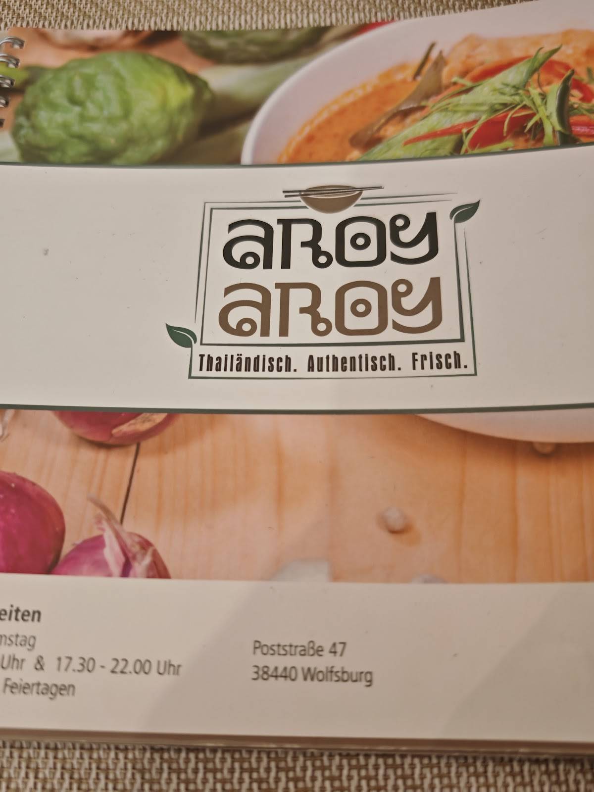 Speisekarte von Aroy Aroy restaurant, Wolfsburg