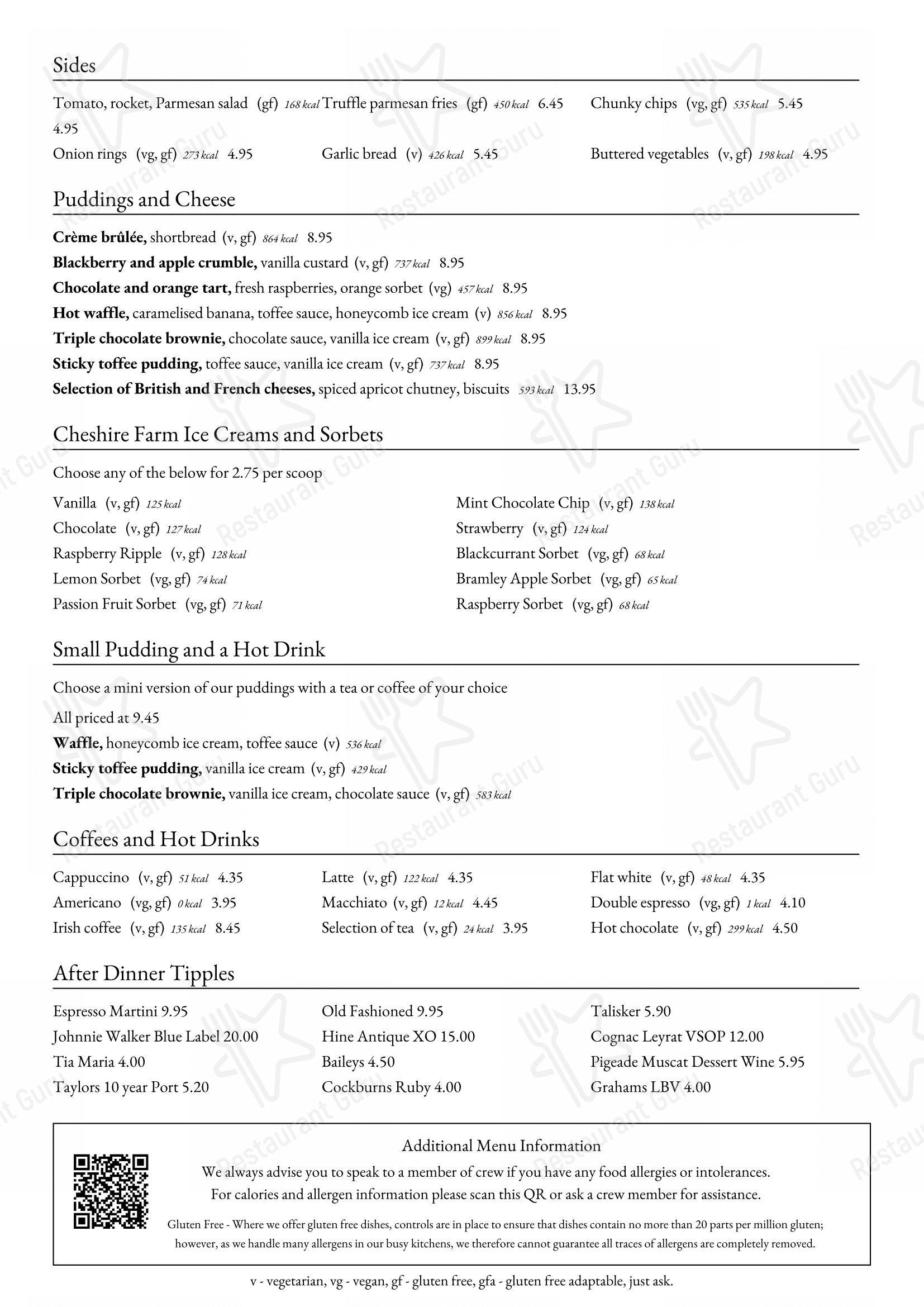 Menu at Arrow Mill pub & bar, Alcester, Arrow
