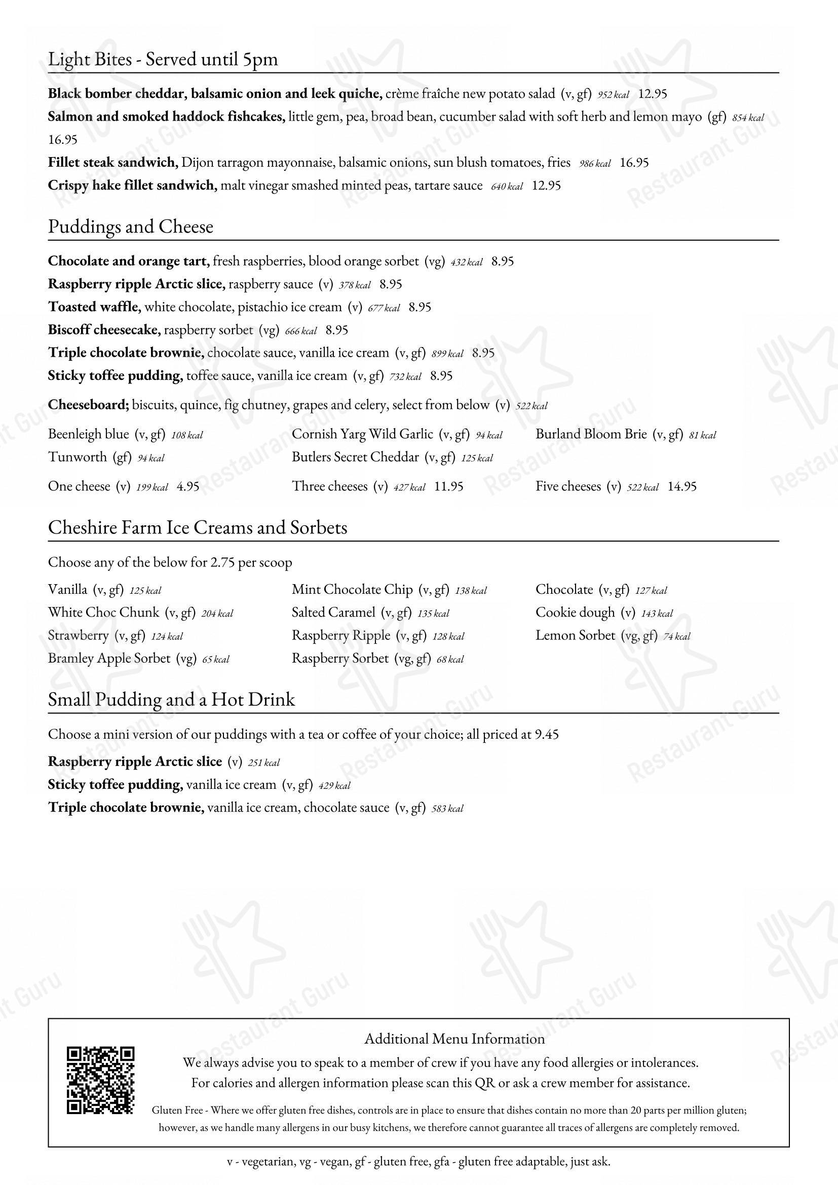 Menu at Arrow Mill pub & bar, Alcester, Arrow