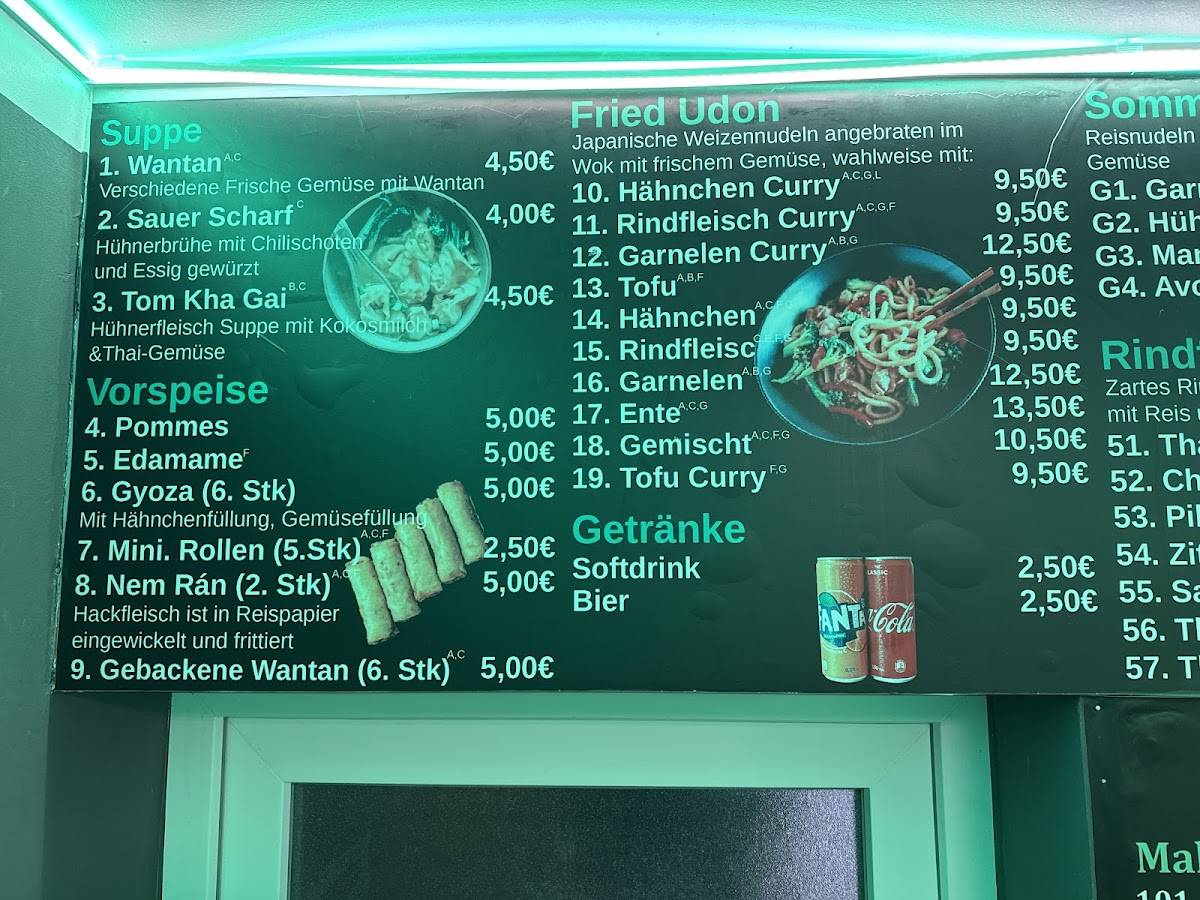 Speisekarte von Asia Mr. Le fast Food, Neutraubling