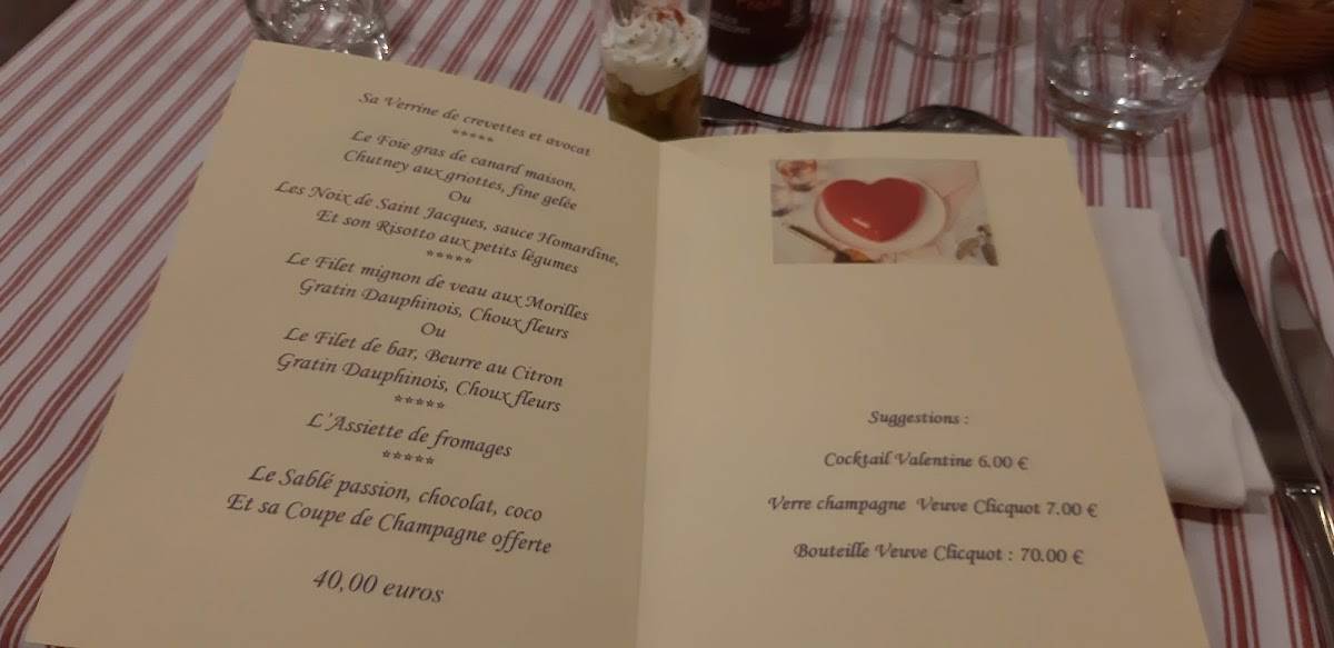 Menu au Auberge de Maître Pierre restaurant, Sarrebourg, 24 Rue Saint ...