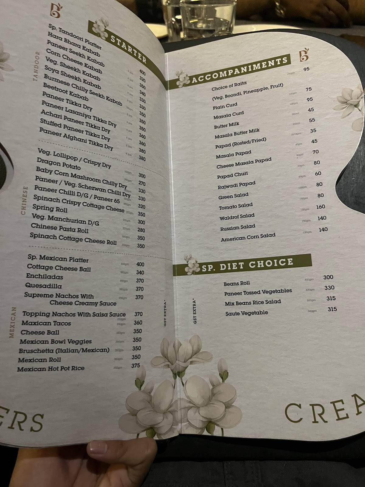 Menu at BAGH-ONE BANQUETS & RESTAURANT, Ahmedabad