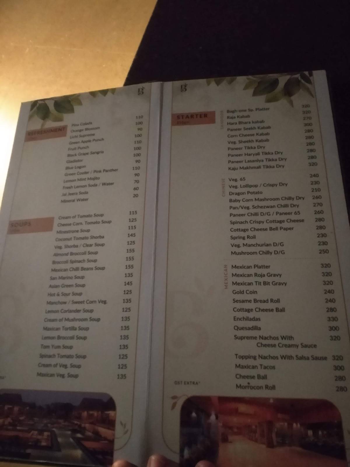 Menu at BAGH-ONE BANQUETS & RESTAURANT, Ahmedabad