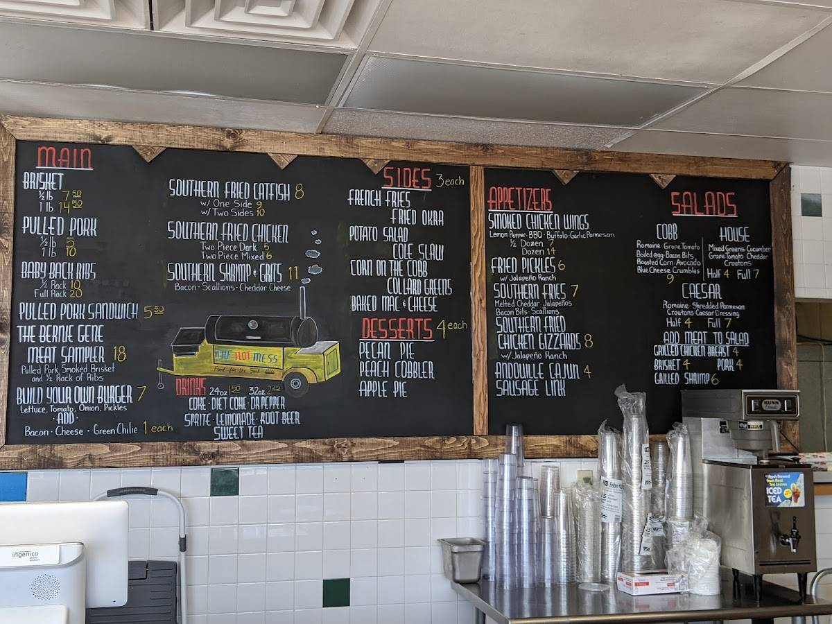 Menu at Hot Mess BBQ & Soul Food, Albuquerque, Eubank Blvd NE