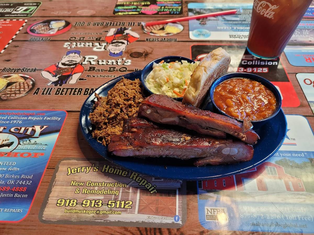 Menu at Runts Bar BQ & Grill, Muskogee