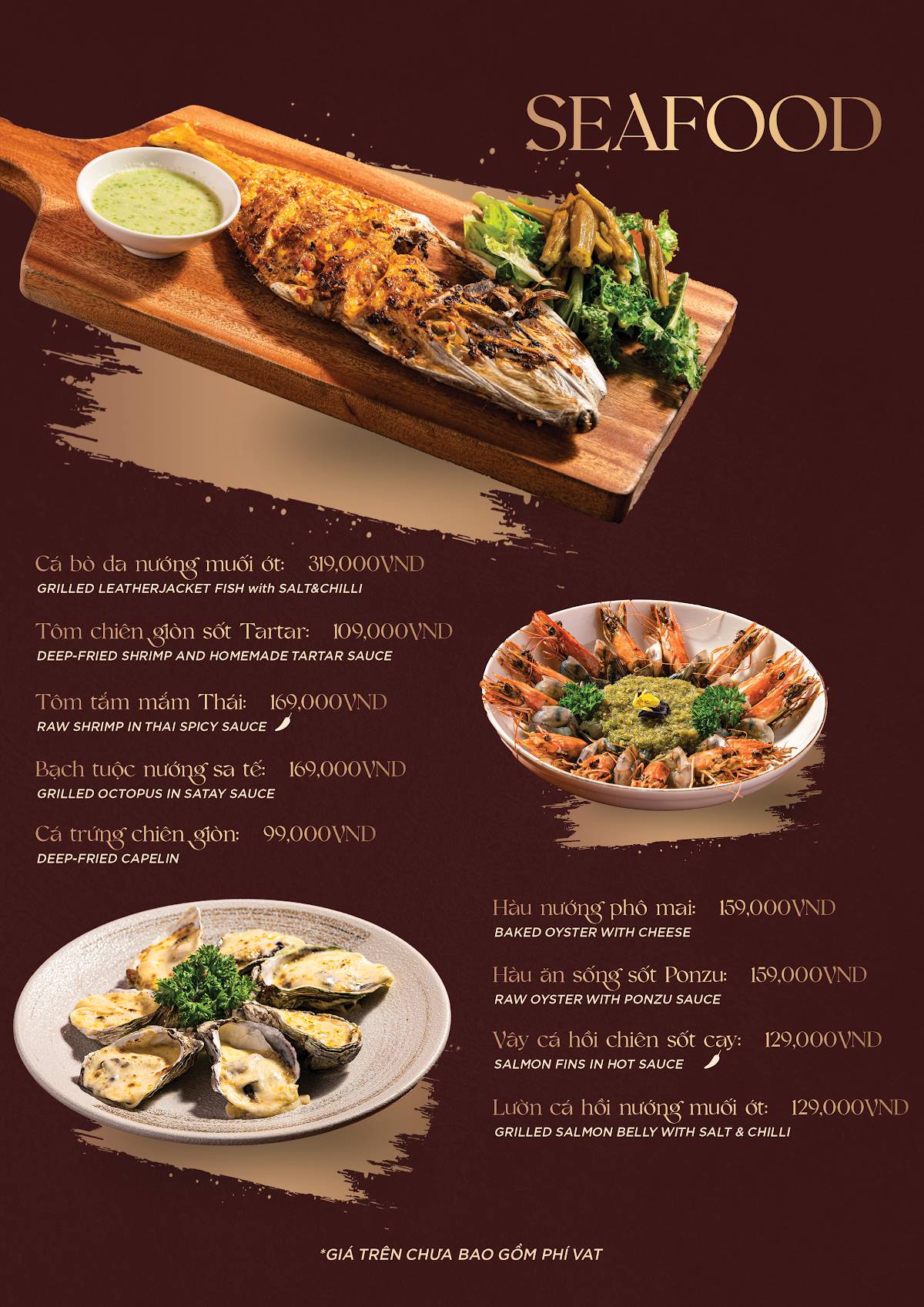 Menu at BRUX - Belgian Capital Beer restaurant, Ho Chi Minh City