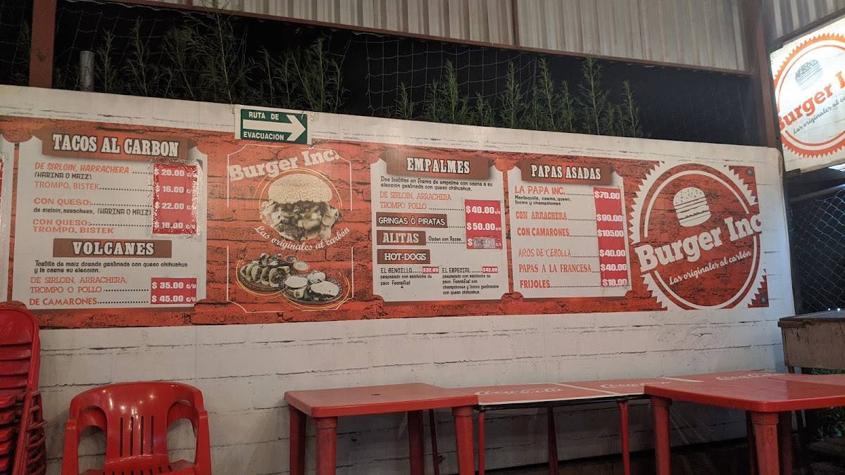 Menu at BURGER INC Las Lomas restaurant, Monterrey, Av. Prol. Ruiz ...