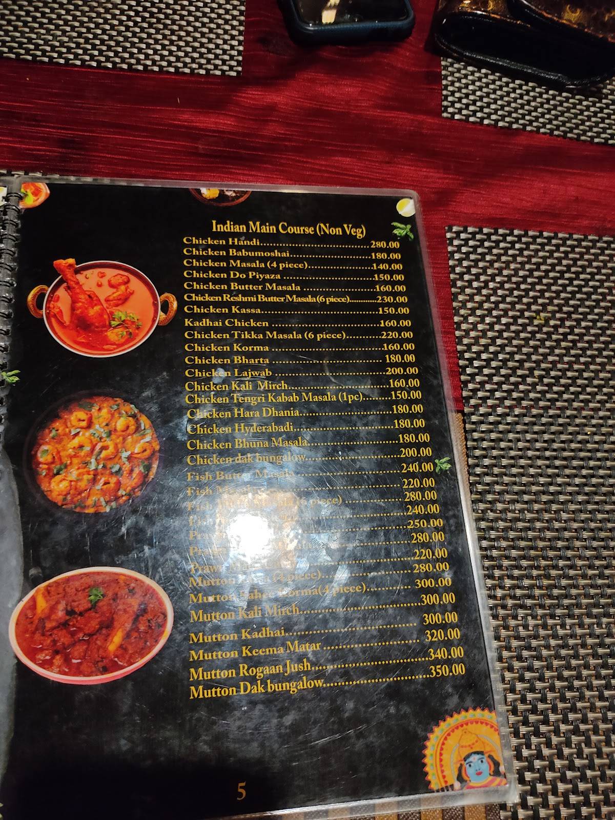 Menu at Babumoshai Restaurant, Purulia