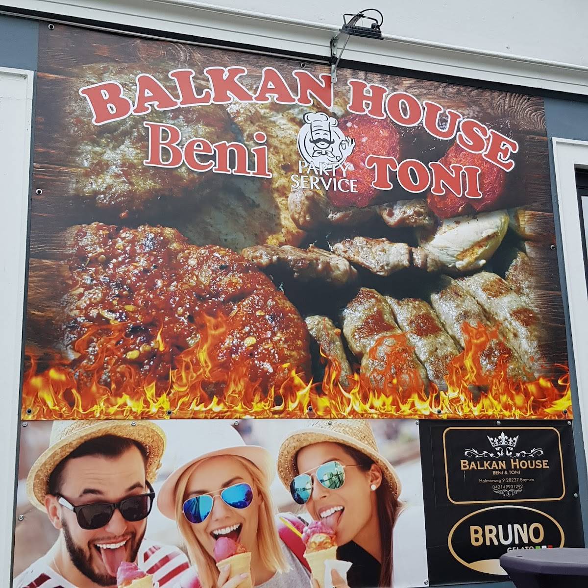 Menu at Balkan House restaurant, Bremen