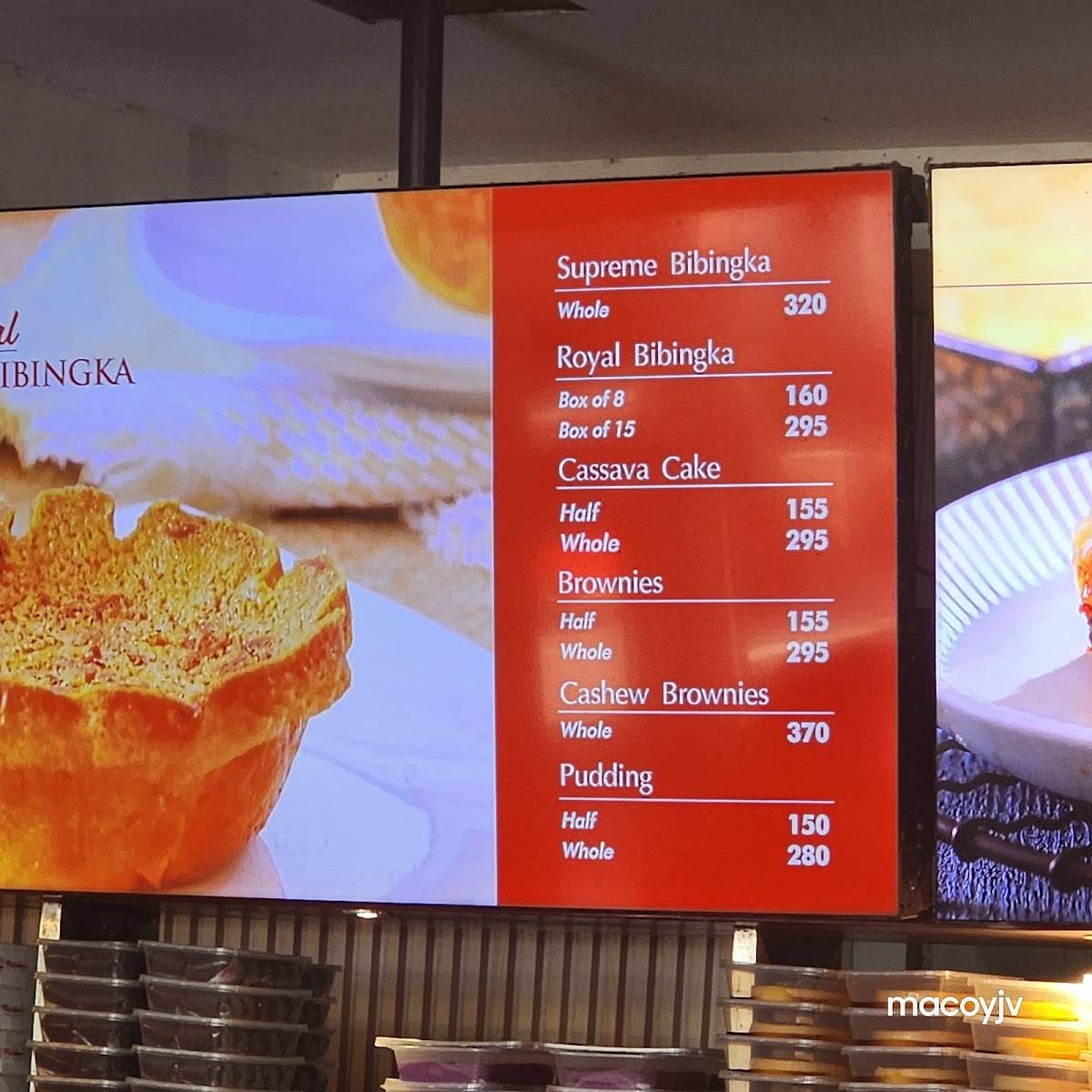 Menu at Marsha's Delicacies cafe, Bantay, HCQ9+R9G