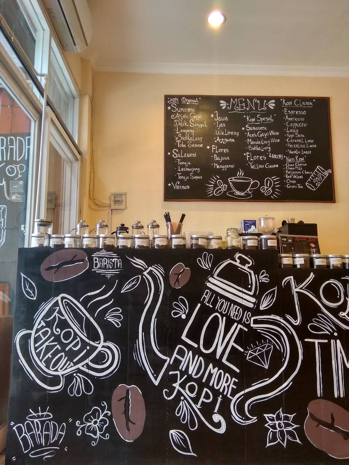 Menu at Barada Kopi, Tangerang