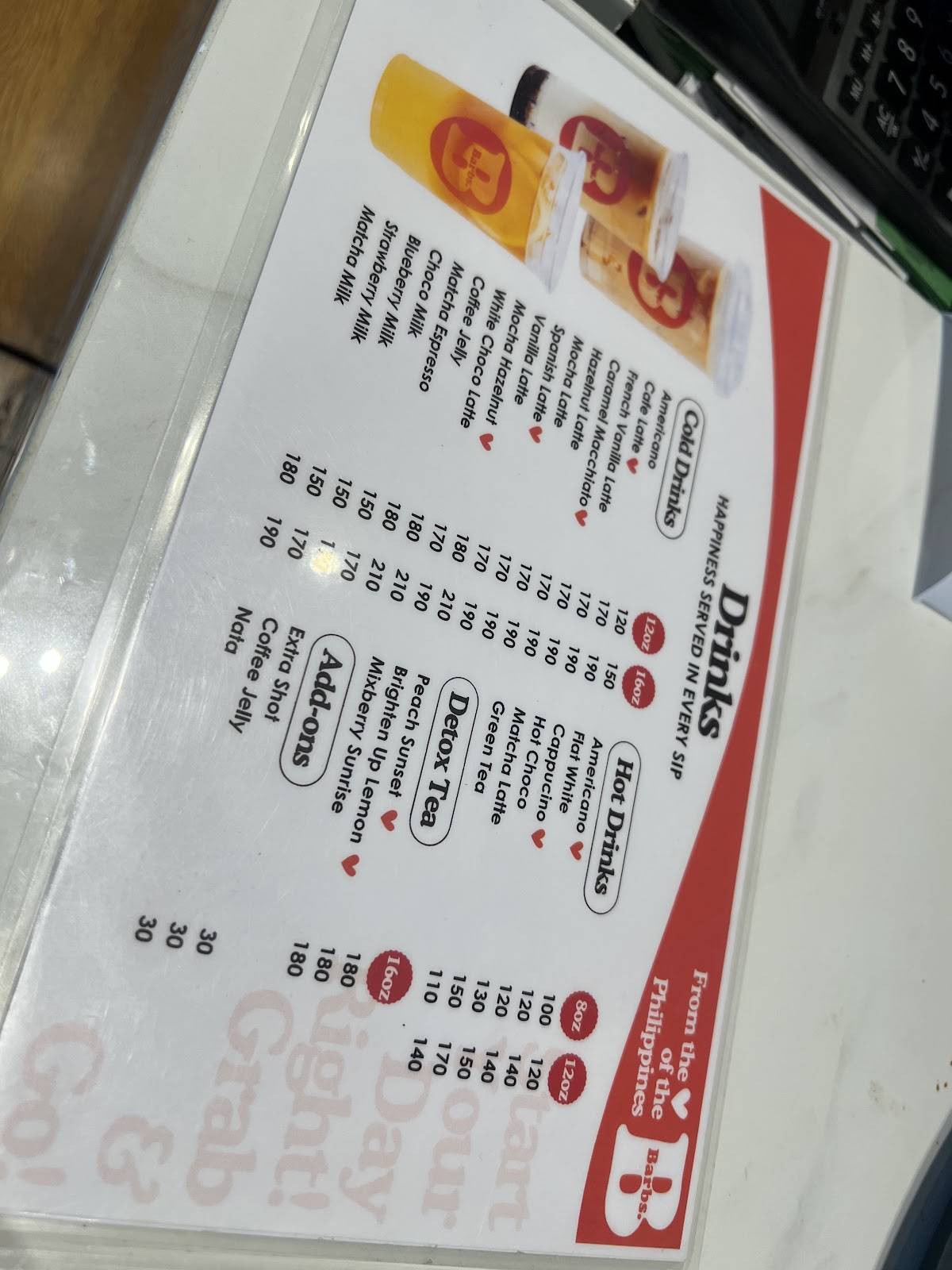 Menu at Barbs. Bakeshop & Restaurant - Atria, Iloilo City