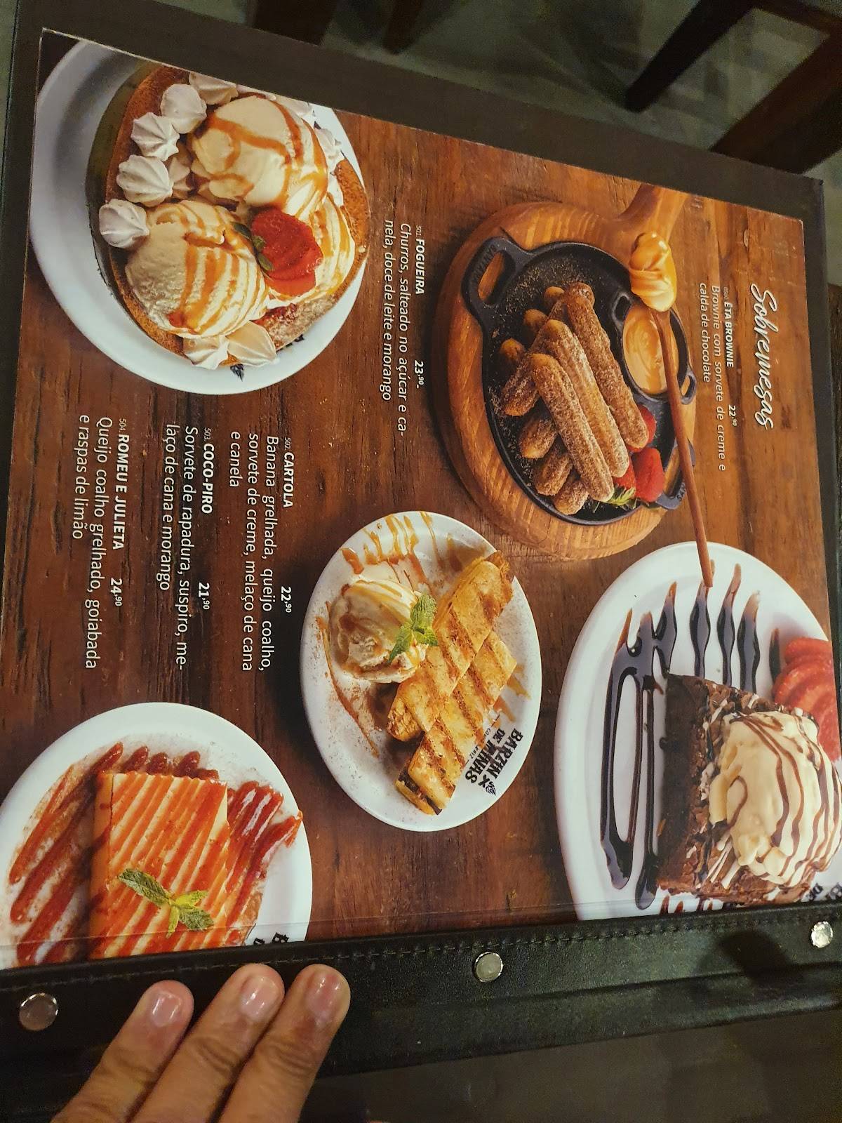 Menu em Barzin de Minas, Piracicaba