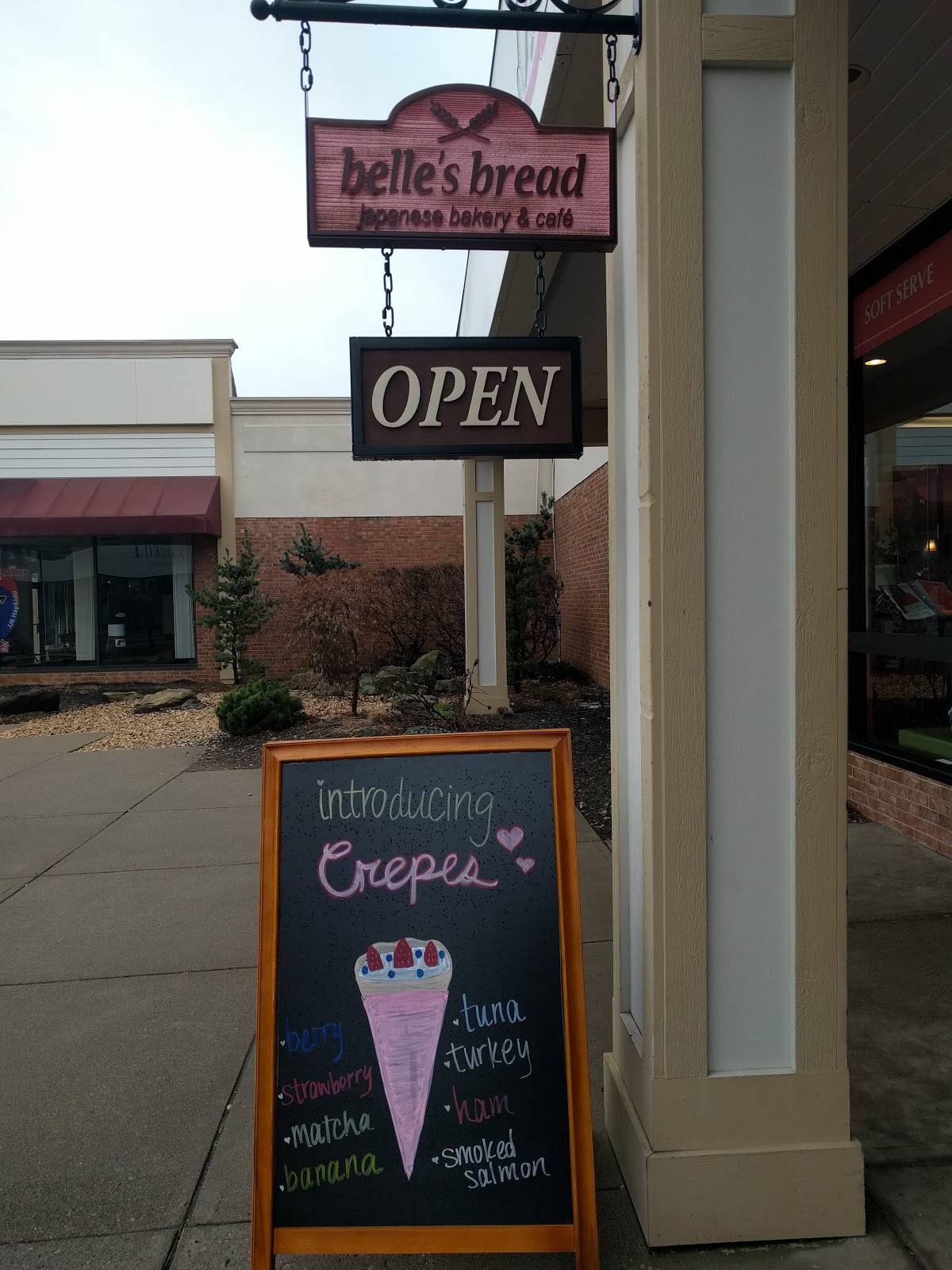Menu at Belle's Bread Japanese Bakery and Café, Columbus