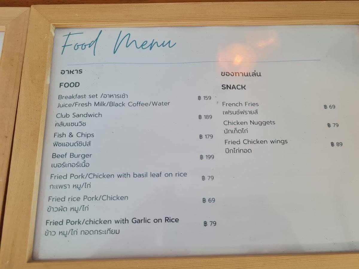 Menu at Beluga, Hyderabad
