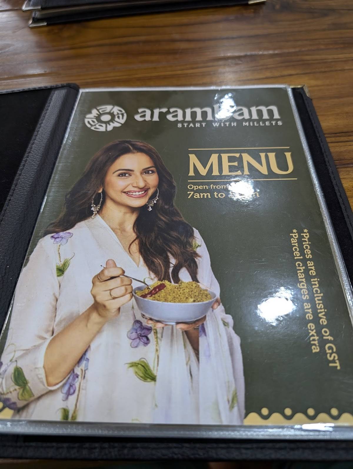 Menu at Arambam - Flavours of South, Bengaluru