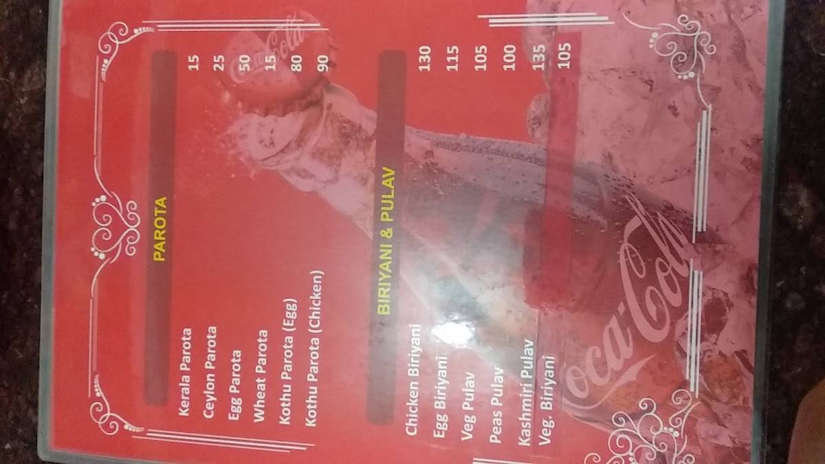 Menu at Oasis, Bengaluru, Pattanagere Main Rd