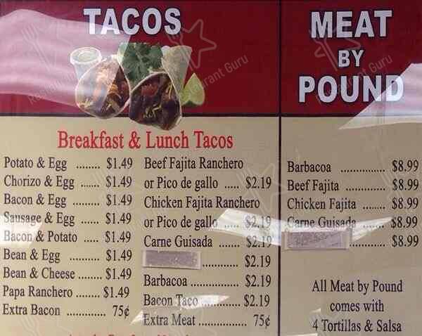 Menu at Best Stop Food Market, Austin