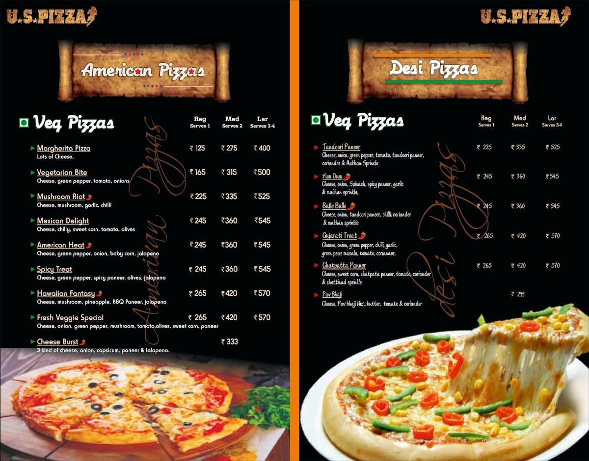Menu at uspizza bhavnagar, Bhavnagar