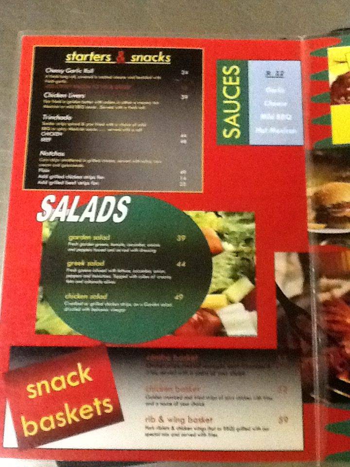Menu at Bulldogs Pub & Grill, Benoni
