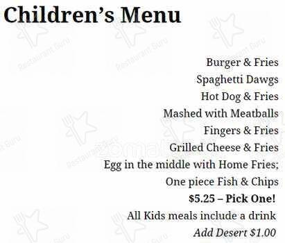 Menu at Big Grandma's Family Kitchen restaurant, Kitchener