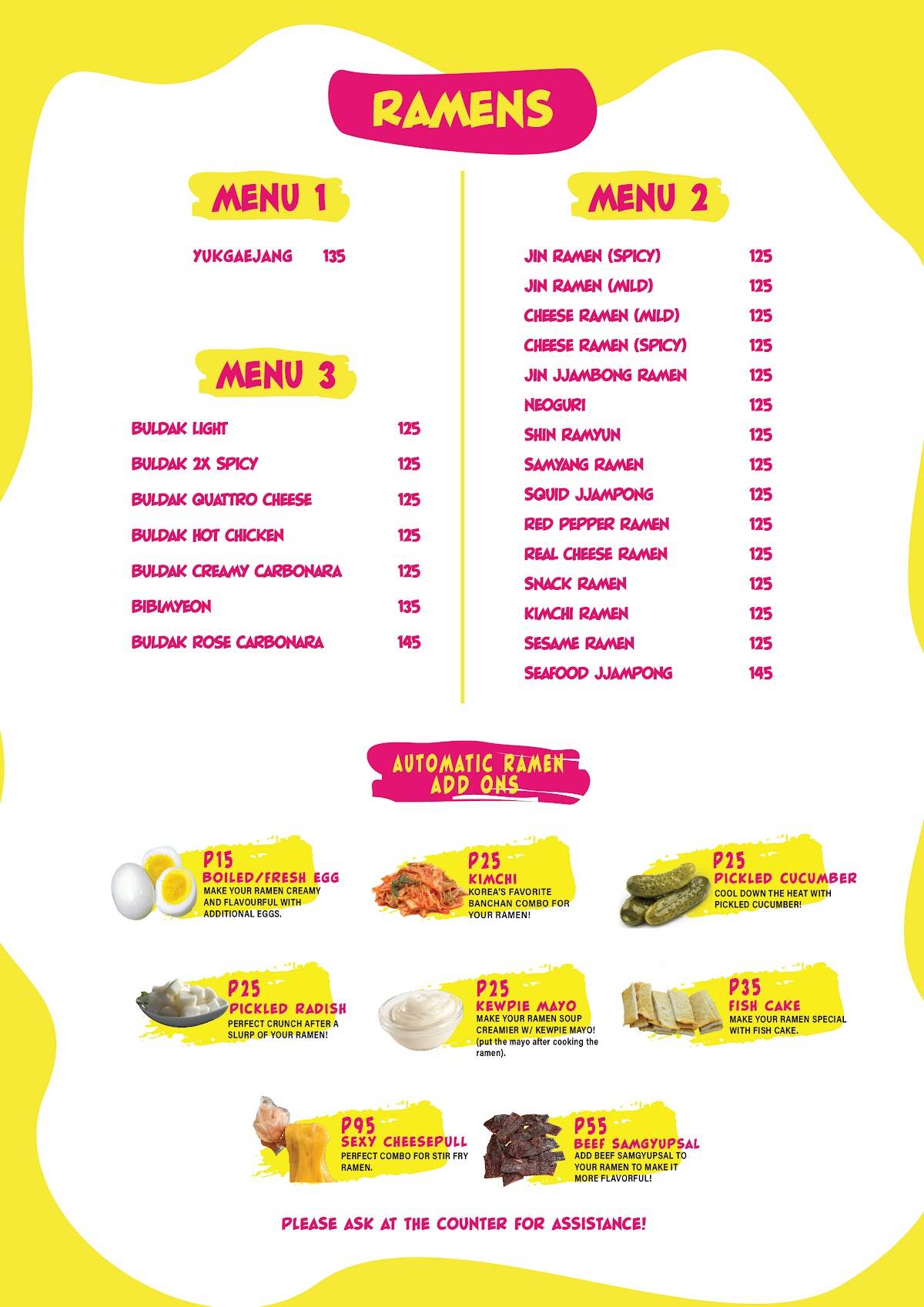 Menu at Yo Korean Bubble Tea & Chicken + Coffee - Biñan restaurant, Biñan