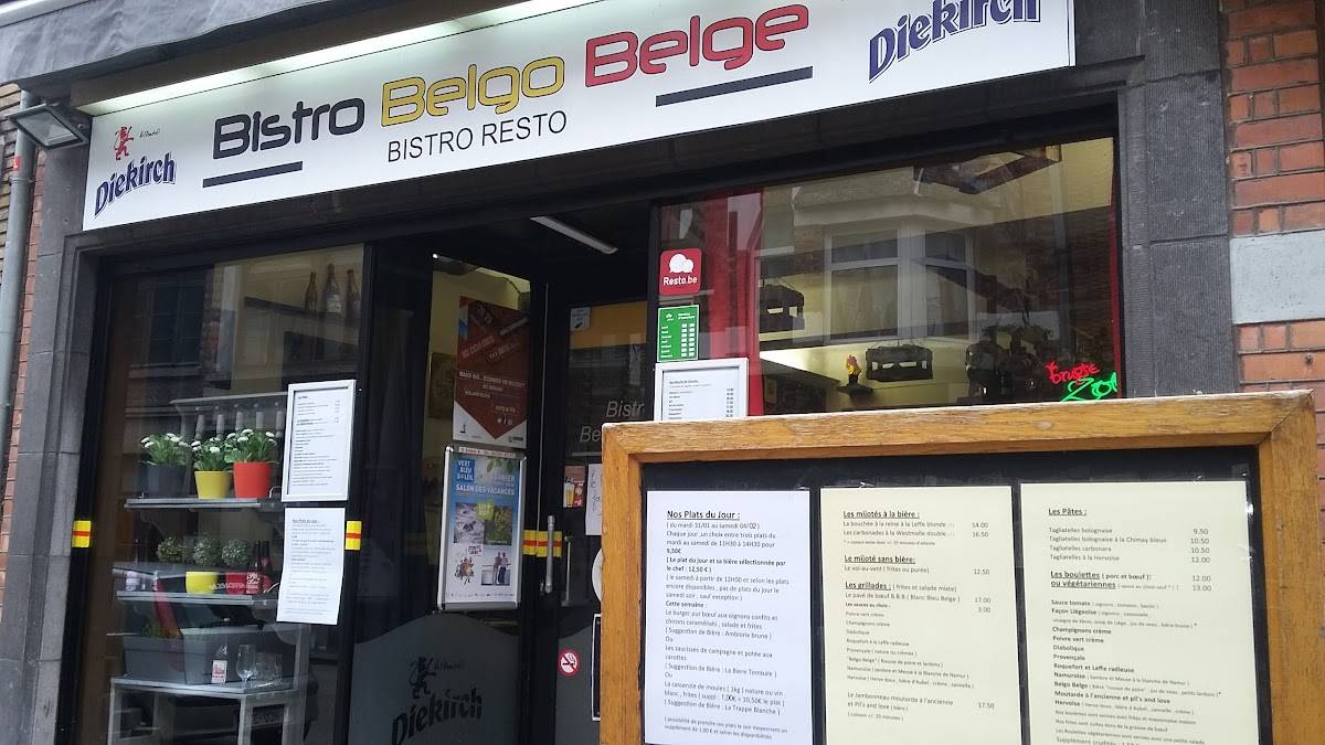 Carta de Bistro Belgo Belge, Namur